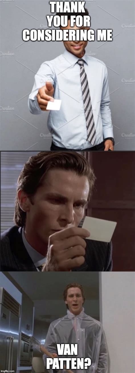 American Psycho Meme Template
