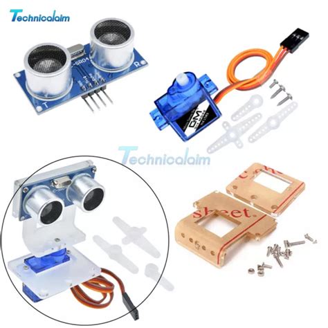 Hc Sr04sg90 Servo Modulo Di Range Ad Ultrasuoni Kit Staffa Di