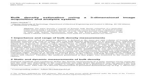 Pdf Bulk Density Estimation Using A 3 Dimensional Image Dokumentips