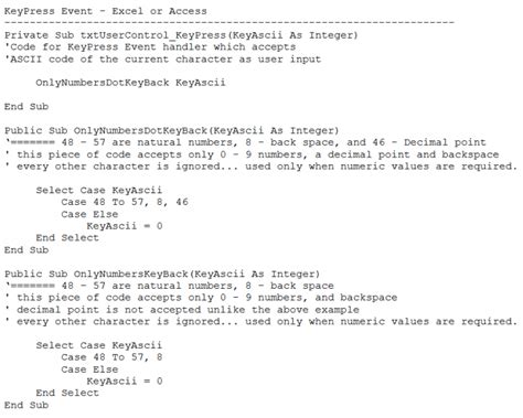 Keypress Event Programming