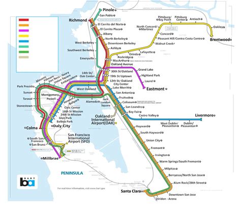 Bart Map 5 11 Bay Area Rapid Transit Bart Map Circa 51 Off