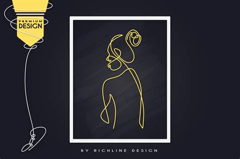 Sexy Girl Nude Line Art Poster Graphic By Richline Design · Creative