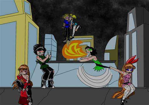 Ppg And Rrb Post Battle By Nightchaotic On Deviantart