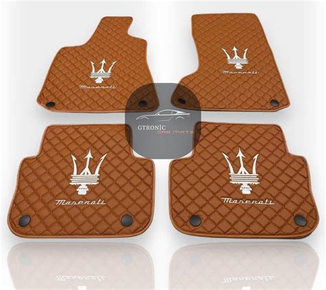 Maserati Leather Premium Luxury Car Floor Mat Set Levante Ghibli