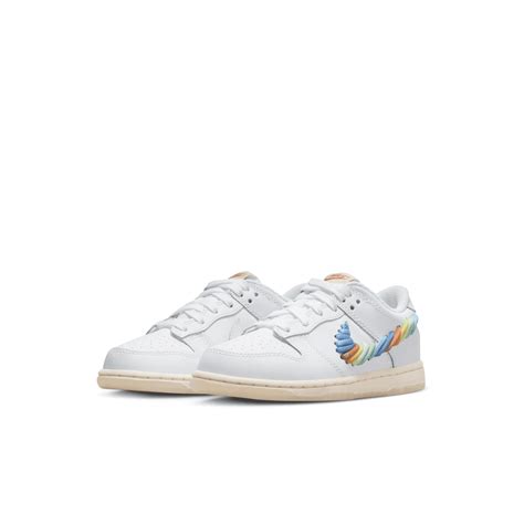 Nike Dunk Low Rainbow Lace Swoosh Ps Fn4862 100 Release Info