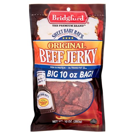 Bridgford 100 Beef Sweet Baby Ray S Original Beef Jerky 10oz