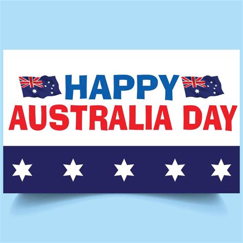 Happy Australia Day Flag Colorful Tshirt Design 51781974 Vector Art At