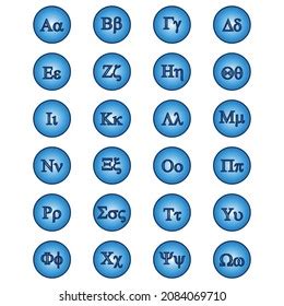 Greek Alphabet Letters Font Greek Alphabet Stock Vector (Royalty Free) 2084069710 | Shutterstock