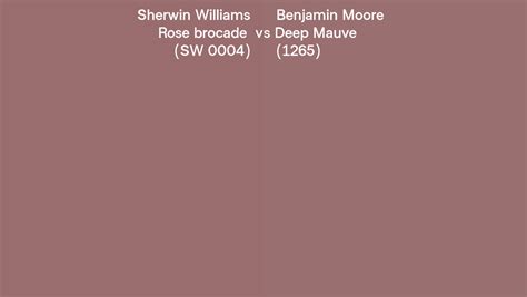 Sherwin Williams Rose Brocade Sw 0004 Vs Benjamin Moore Deep Mauve