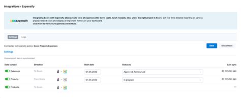 Expensify Integration Scoro Help Center
