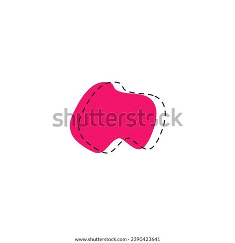 Set Blobs Lines On Edges Stain Stock Vector Royalty Free Shutterstock
