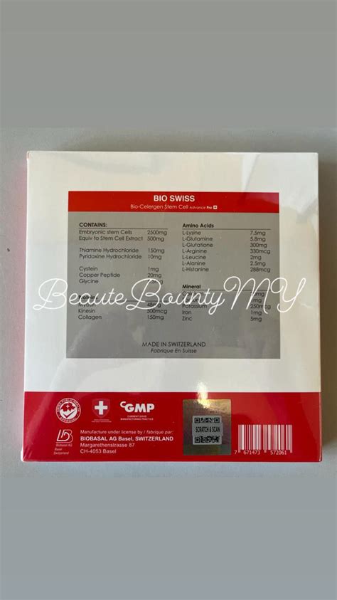 Bio Swiss Bio Celergen Stem Cell Advance Pro Beautebountymy