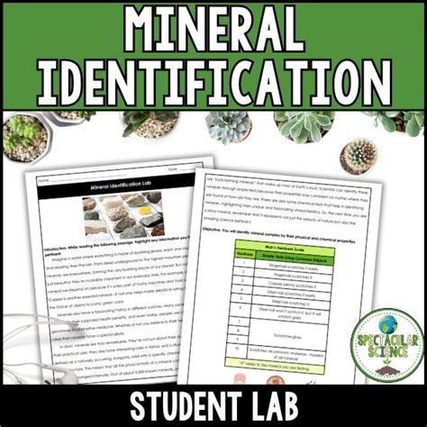 Mineral Identification Lab Spectacular Science