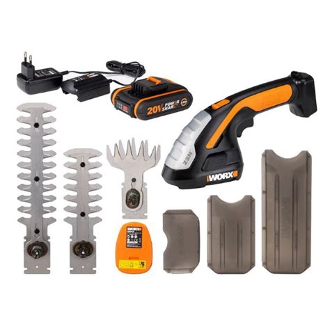 Акумулаторна ножица за трева и храсти Worx WG801E 2000mAh 20V 120мм 200мм PRAKTIS