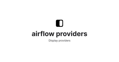 Airflow Providers Fig