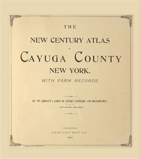 Title New York 1904 Old Town Map Reprint Cayuga Co Atlas Old Maps