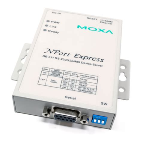 MOXA TECHNOLOGIES NPORT DE-311 SERIES QUICK INSTALLATION MANUAL Pdf ...