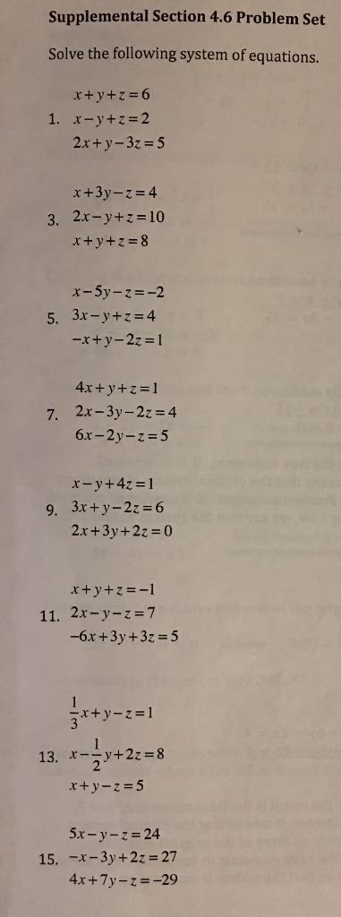 solved supplemental section 4 6 problem set solve the