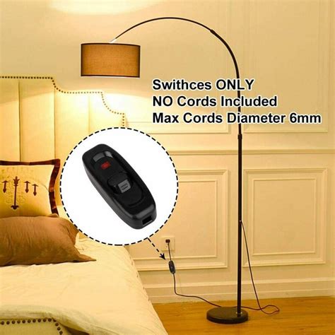 Makecool Black 240v 10a Inline Switch On Off Button With Led Uk