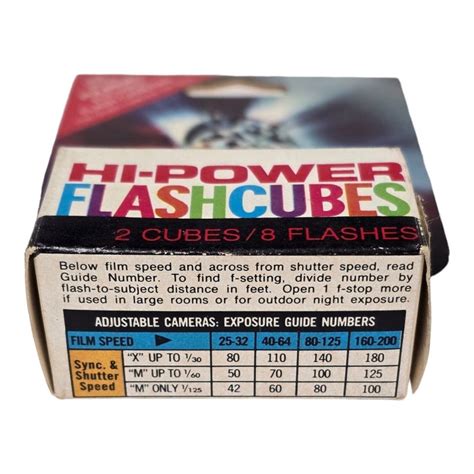 Sylvania Blue Dot Hi Power Flash Cubes Polaroid Flash Vintage Camera