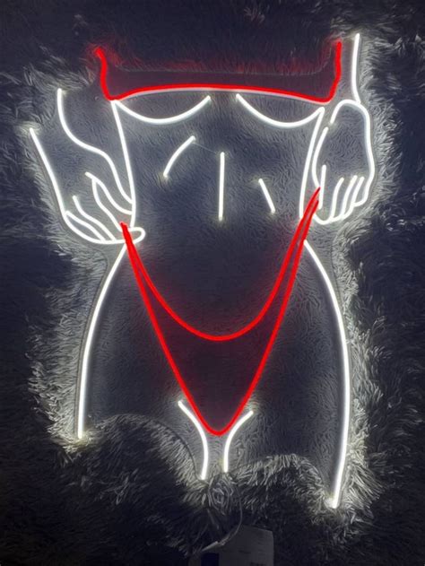 Handmadetneonsign Sexy Girl Led Sign Sexy Woman Led Sign Wall Decor
