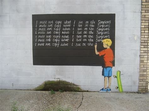 Banksy Bart Simpson Wall Mural Wallpaper Canvas Art Rocks