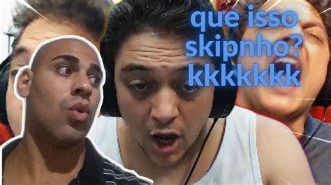 REACT COISAS QUE ACONTECEM NA LIVE DO SKIPNHO KKKKKKKKK YouTube