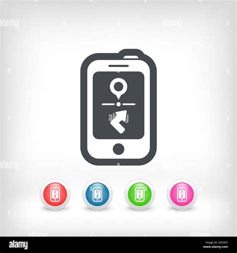 Phone Navigation System Stock Vector Image And Art Alamy