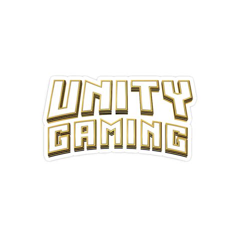 Unity Gaming Die Cut Sticker Soardoggcom
