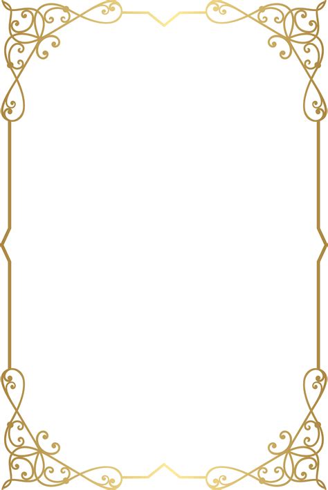 Gold Border Frame Transparent Clip Art Image Clip Art Vrogue Co