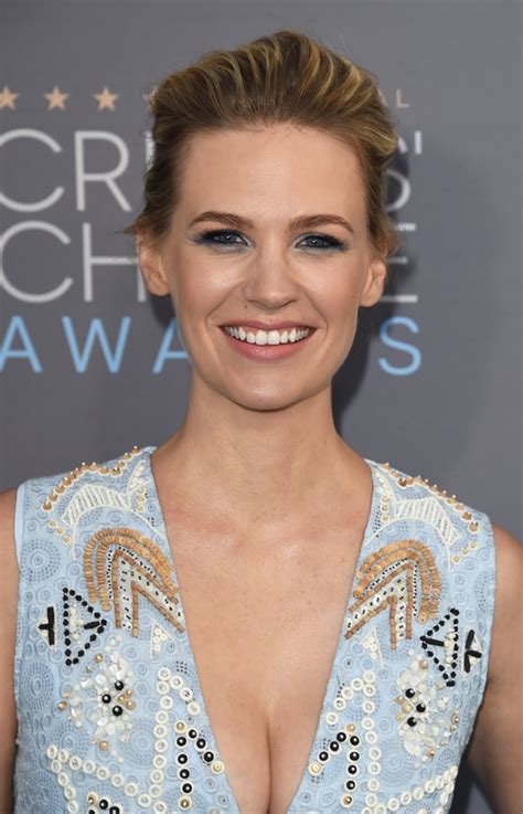 January Jones Hair And Makeup At Critics Choice Awards Red