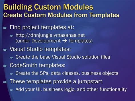 Building Custom Modules Ppt Download