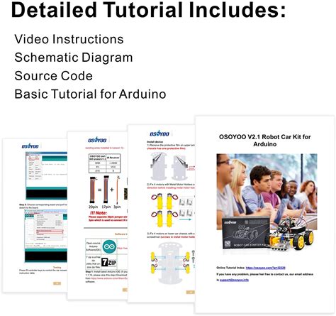Osoyoo V21 Robot Car Starter Kit For Arduino Beginner