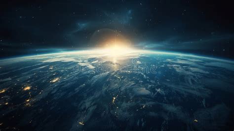 Earth Planet Viewed From Space3d Render Of Planet Earth With Detailed