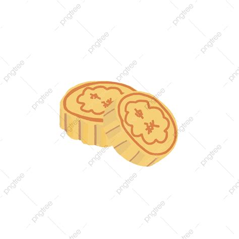 Hand Drawn Cartoon Moon Cake Pattern Mid Autumn Festival Moon Cake