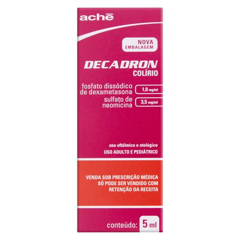 DECADRON ACHÉ CAIXA 5ML GTIN EAN UPC 7896658003547 Cadastro de
