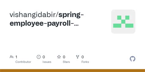 GitHub Vishangidabir Spring Employee Payroll Application