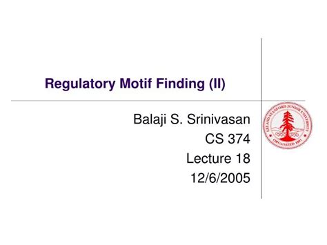 PPT Regulatory Motif Finding II PowerPoint Presentation Free