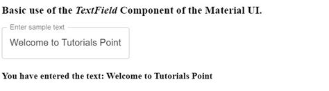 如何在material Ui中使用textfield组件极客教程