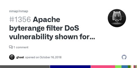 Apache Byterange Filter Dos Vulnerability Shown For Nginx · Issue 1356