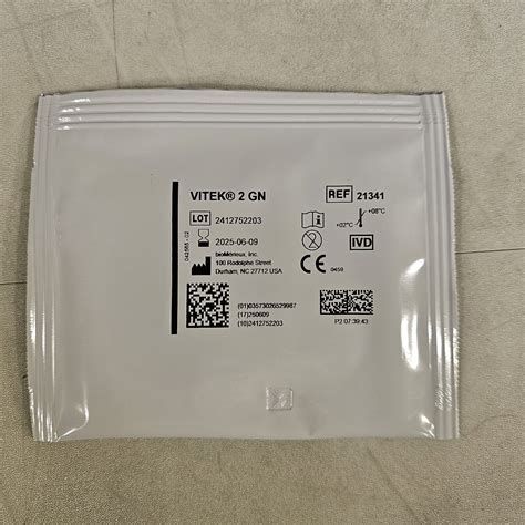 Biomerieux Vitek 2 Gn Test Kit Reagent Card 21341 1 Card Lab Liquidators Store