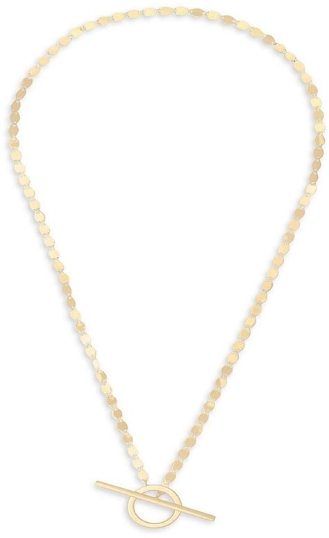 Lana Nude 14k Yellow Gold Toggle Necklace Shopstyle