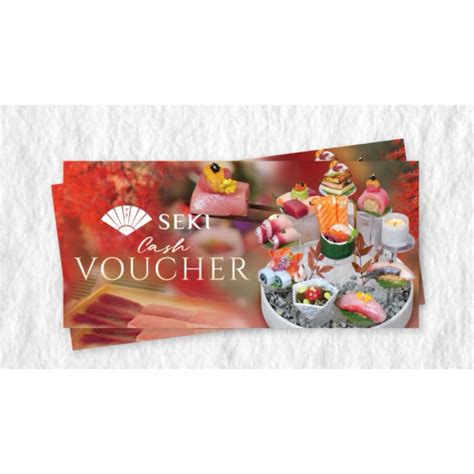 Voucher Sushi Seki อาหารญี่ปุ่น ใบละ 1000 บาท ซื้อ 10 ใบ 6000 บาท