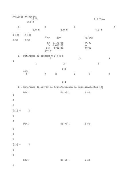 Metodo De Rigidez En Vigas Pdf