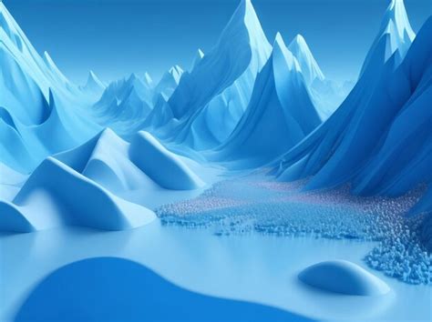 Premium Ai Image Abstract 3d Landscape Data Visualization Concept