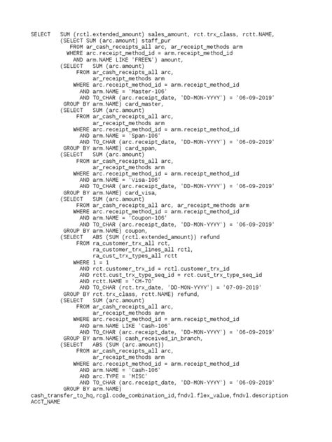 Oracle Query For Customer Pdf