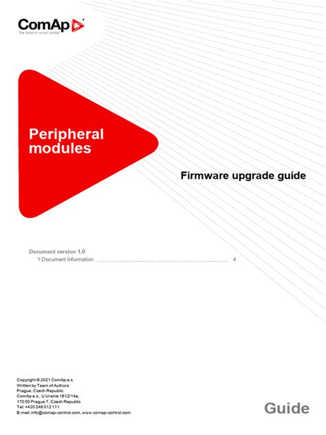 Peripheral Modules Fw Update Guide Pdf
