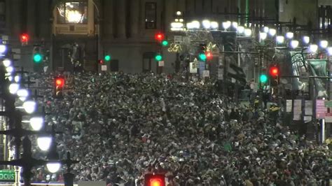 Nfc Championship Eagles Fans Fill Streets Of Philadelphia After