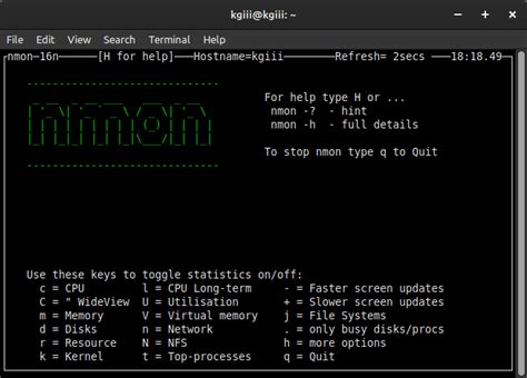 Monitor Your Linux System With Nmon • Linux Tips
