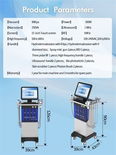 Unilog Hydra 14 In 1 Advance Facial System Unilog Care Devices